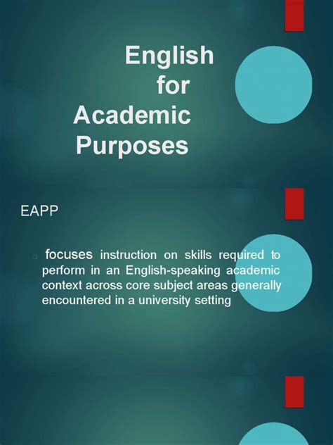 Eapp Lesson 1 Pdf Thesis Essays