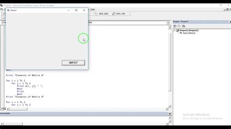 Matrix Multiplication And Transpose In Visual Basic 60 Youtube