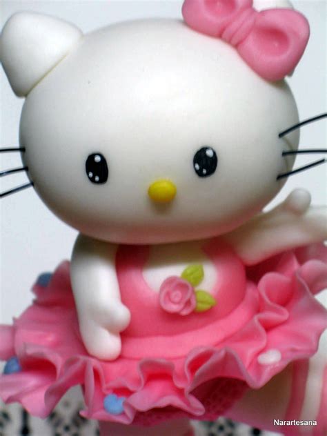 Hello Kitty Adornos Realizados En Porcelana Fría Souvenirs And Cake