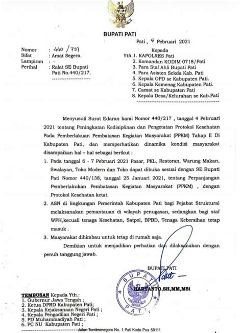Keluarkan Surat Edaran Bupati Tegaskan Pasar Tetap Buka