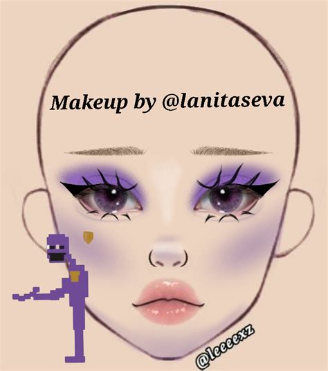 FNAF Purple Guy 1 Lanitaseva Creepy Makeup Holloween Makeup Makeup