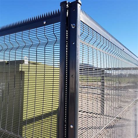 Pvc Coated Wire Mesh Fence Safety Protection Perimeter High Security