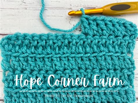 How To Front Loop Double Crochet Stitch Hope Corner Farm