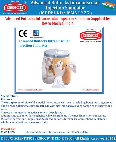 Buttocks Dorsogluteal Intramuscular Injection Simulat
