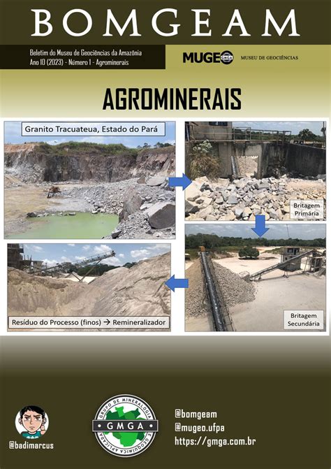 GMGA Grupo de Mineralogia e Geoquímica Aplicada Ano Número Agrominerais