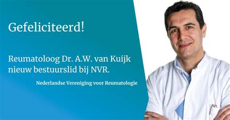 Reumatoloog Dr A W Van Kuijk Nieuw Bestuurslid Bij Nvr Reade