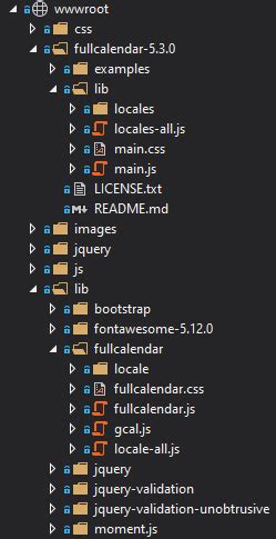 C FullCalendar Not Displaying Data Asp Net Core Razor Pages Stack Overflow