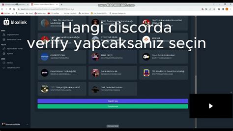 Bloxlink Verify Yapma Ve Roblox Grubunu Discorda Bağlama Youtube