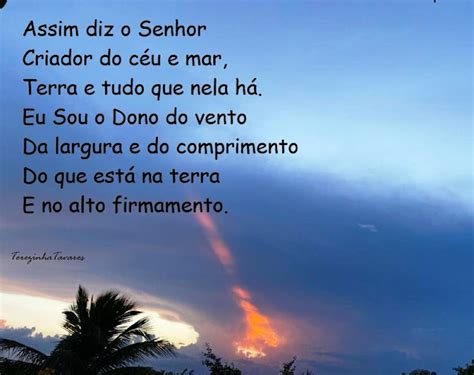 Terezinha Tavares Poema Deus Criador