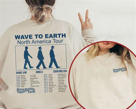 2023 Wave To Earth Us Tour Shirt Wave To Earth Tour Shirt Korean Band