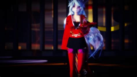 Mmd Pink Cat Haku Youtube