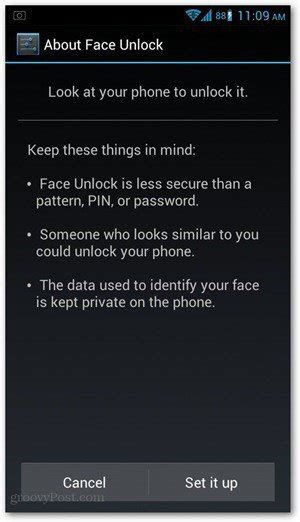 How To Configure Face Unlock In Android