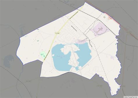 Map Of Lake Bryan Cdp