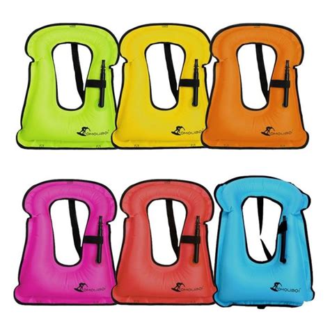 Buoyancy Vest Life Jacket Inflatable Swimsuit Mouth Blowing Portable
