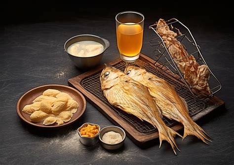 튀김 빵을 곁들인 생선 말린 생선 견과류 높은 해상도 배경 일러스트 및 사진 무료 다운로드 Pngtree