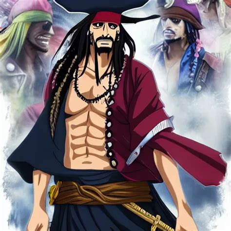 Jack Sparrow As An Anime Character From One Piece Stable Diffusion