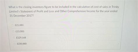 Solved What Is The Finance Cost To Be Shown In Trinity