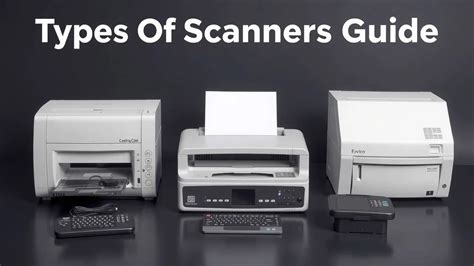 Types Of Scanners Flatbed Handheld And Document Scanners