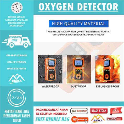 Jual Oxygen Detector Handheld O2 Pengukur Oksigen Meter Tester Gas