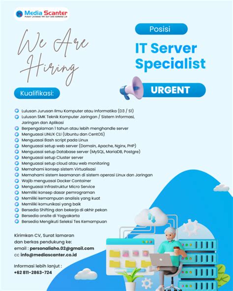 Lowongan Kerja IT Server Specialist PHP Web Developer Di CV Media