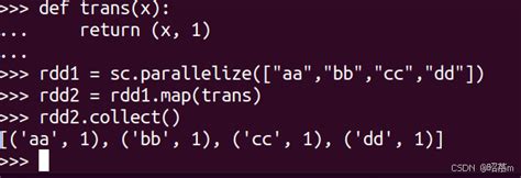 手把手教你玩转spark Rdd的常用操作spark Rdd基本操作 Csdn博客