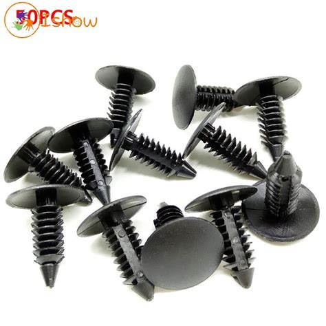 50pcs Car Plastic Rivet Bumper Fender Retainer Fastener Mud Flaps Push Clips Set Shopee Malaysia