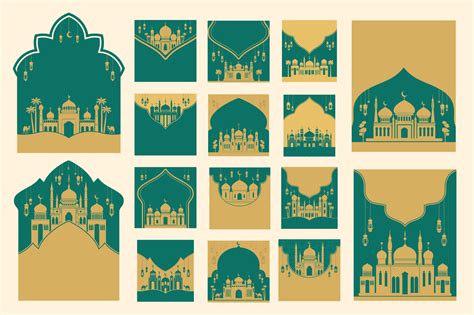 Islamic Background Vector Set Graphic By Alit Design · Creative Fabrica