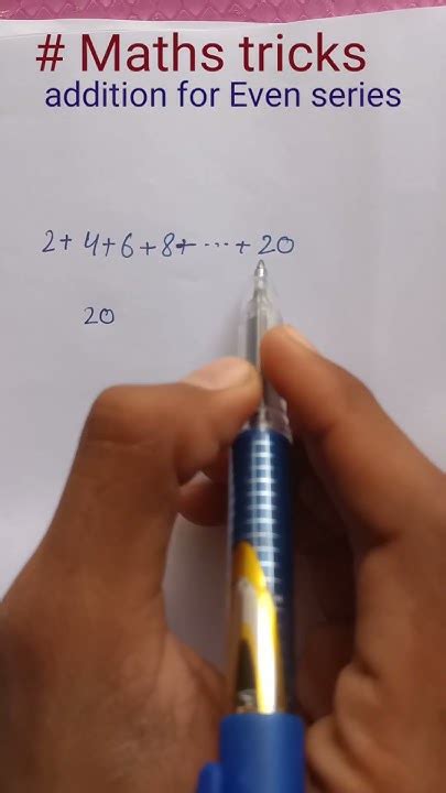 Addition For Even Series Maths Tricks Solve Just In Seconds