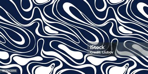 물결 모양의 선이 있는 배경 단색 완벽한 배경 추상적인 질감 포함 줄무늬 흑백 질감입니다 액체 배경입니다 움직임 효과의 착시 0명에 대한 스톡 벡터 아트 및 기타 이미지