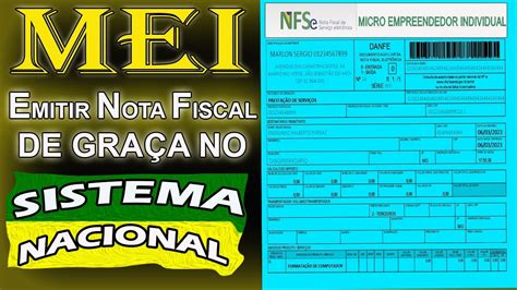 Mei Como Emitir Nota Fiscal Gratuita No Sistema Nacional De Emissão