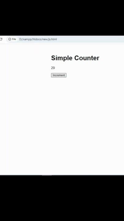 Simple Javascript Counterincrement With A Button Clickjavascript