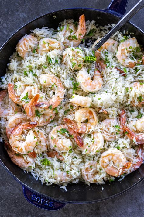 15 Minute Shrimp And Rice One Pan Momsdish