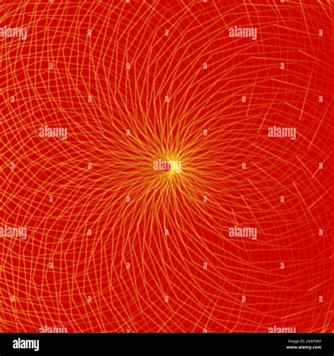 abstract red background of concentric lines spirograph element stock