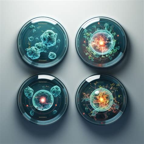 Premium Ai Image Interface Medical Research Laboratory Gray Matte Light Background Bright