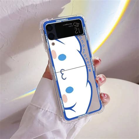 Airbag Case For Samsung Galaxy Z Flip 4 3 5g Clear Pc Hard Phone Cover