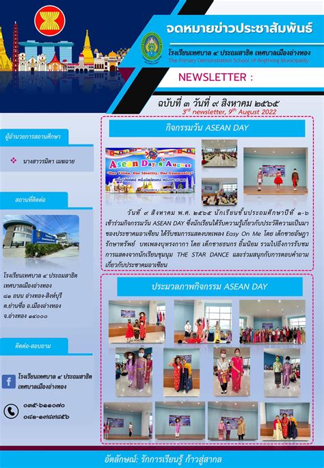 โรงเรียนเทศบาล 4 ประถมสาธิตเทศบาลเมืองอ่างทอง