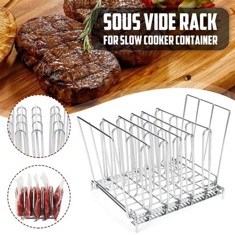 Stainless Steel Sous Vide Rack With Divider Racks For Immersion Slow Cooker Alexnld