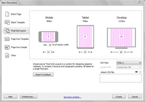 Fluid Grid Layouts In Adobe Dreamweaver Cs6 Html Goodies
