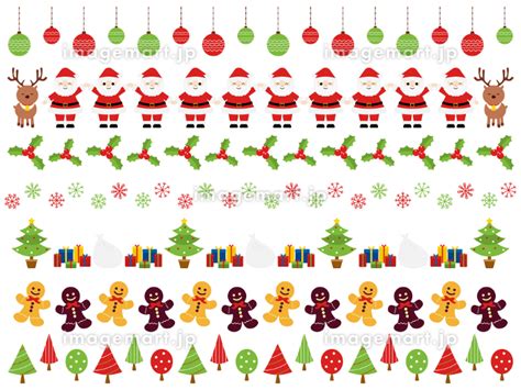 クリスマスのライン7種セットのイラスト素材 230524793 イメージマート