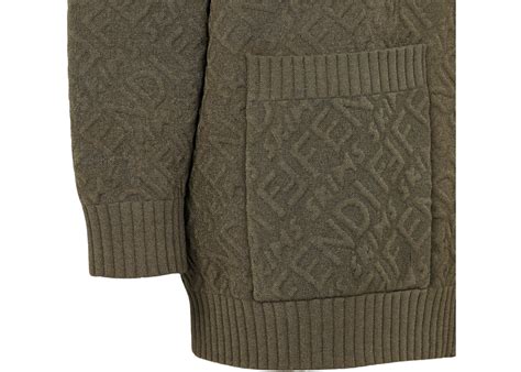 Fendi X Skims Embossed Cardigan Illinois Fw21 Us