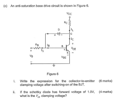 C An Anti Saturation Base Drive Circuit Is Shown In