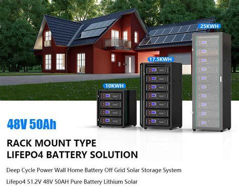 Lifepo4 48v 50ah 100ah 200ah Battery Pack Canrs485 32 Parellel 25kw