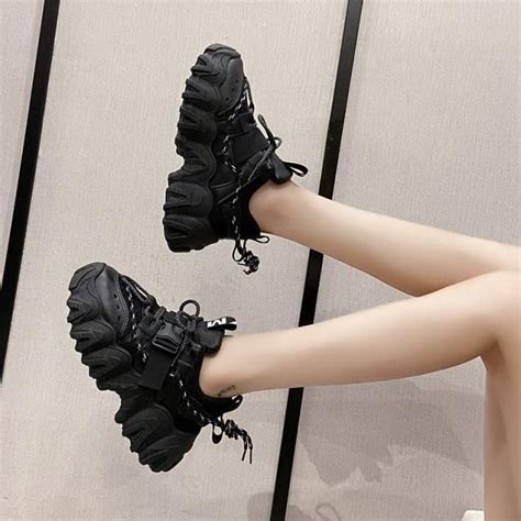 Rarove Sneakers Fashion Casual Women Sneakers High Heels Platform