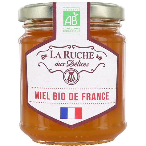 LA RUCHE AUX DELICES Miel De France Bio 250g Pas Cher Auchan Fr
