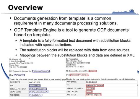 Odf Template Engine Odp