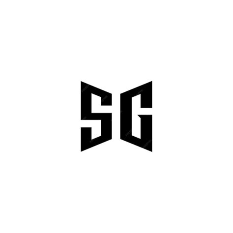 Вектор логотипа Sg Премиум векторы