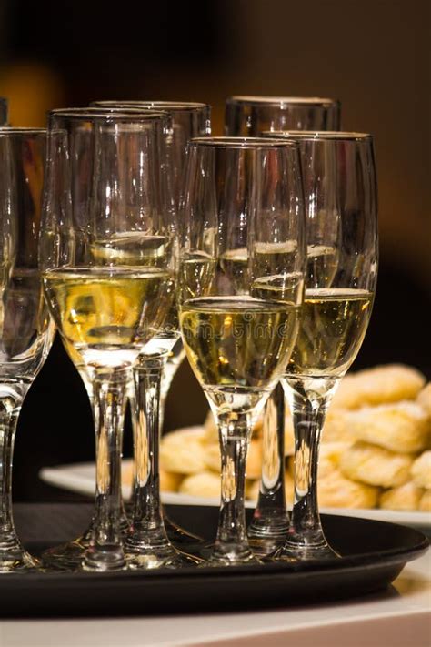 Champagne Glasses Stock Image Image Of Dine Bottle 27173751