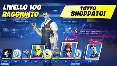 Shoppo Tutto Il Nuovo Pass Battaglia Livello 100 Sbloccato Fortnite