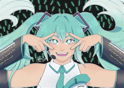Artstation Miku Miku Beam Fanart