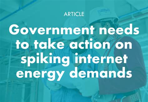 Government Needs To Take Action On Spiking Internet Energy Demands